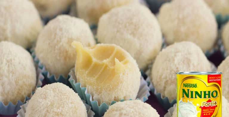 Receita de docinho de leite ninho (leite em pó) - Confeiteira