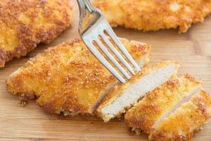 Frango empanado - com 3 ingredientes - Confeiteira
