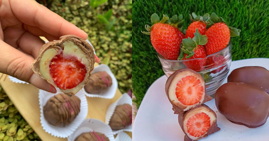 Receita de bombom de Morango - Fácil - Confeiteira