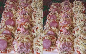 Mini pizza - Receita de Massa e Recheio - Confeiteira