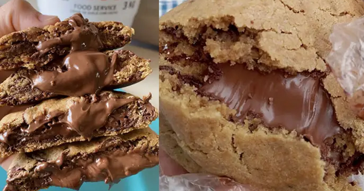 Cookie de Nutella Recheado - Receita Completa - Confeiteira