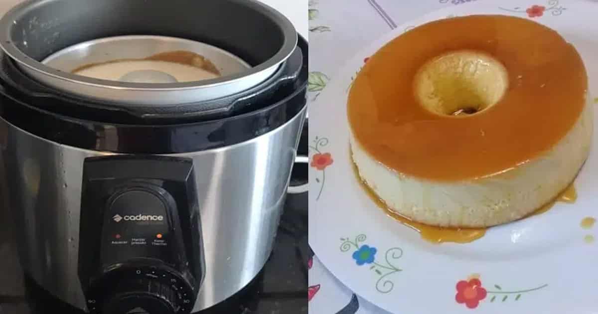 Pudim na panela de pressão elétrica - Receita - Confeiteira