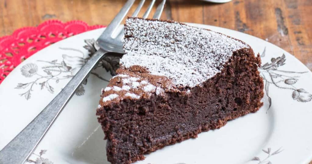 Torta Caprese de Chocolate Receita Original - Confeiteira