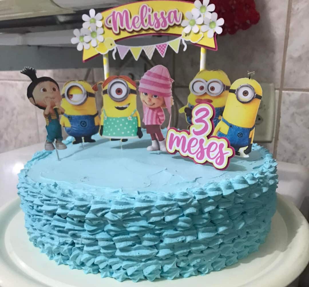 Bolo de Aniversário simples Receita Fácil Rende muito - Confeiteira