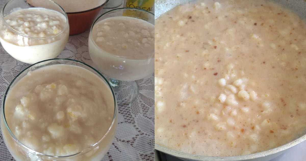 Receita de Mungunzá Doce Festa Junina - Confeiteira