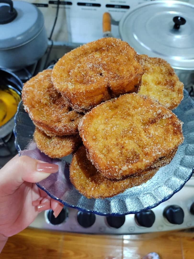 Rabanada de Forno Receita Simples de Natal - Confeiteira