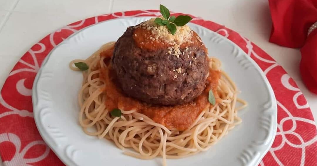 Polpetone de Carne Receita Tradicional ou Recheado - Confeiteira