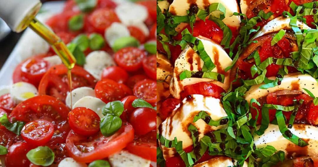 Salada Caprese Receita Tradicional, Super Fácil de fazer!