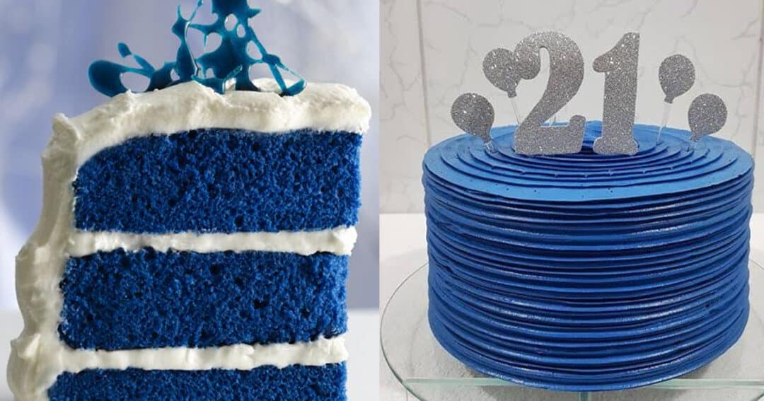 Bolo Azul Receita da Massa Cobertura e Recheio - Confeiteira