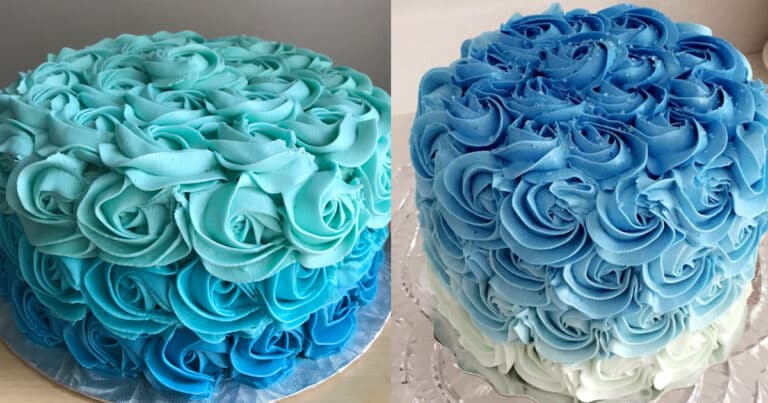 Bolo Azul Receita da Massa Cobertura e Recheio - Confeiteira