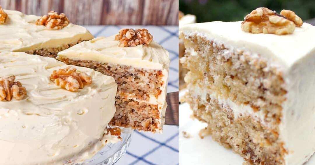 Bolo de Nozes Melhor Receita! Super Fácil de fazer.