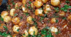 Receita de Nhoque a Bolonhesa Super Fácil e rende muito!