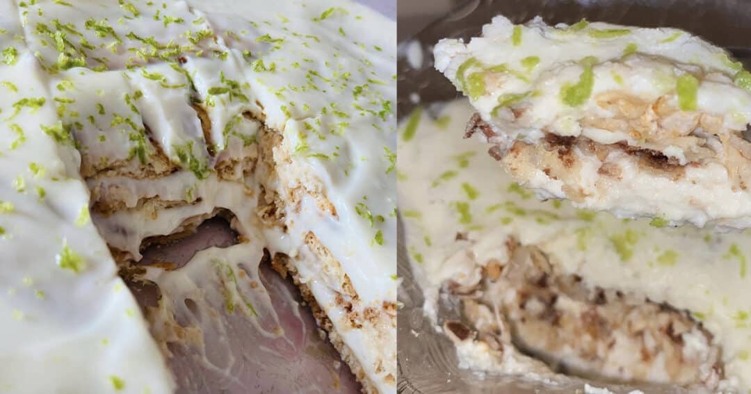 Receita de Pavê de Limão Fácil Biscoito Maizena ou Champagne