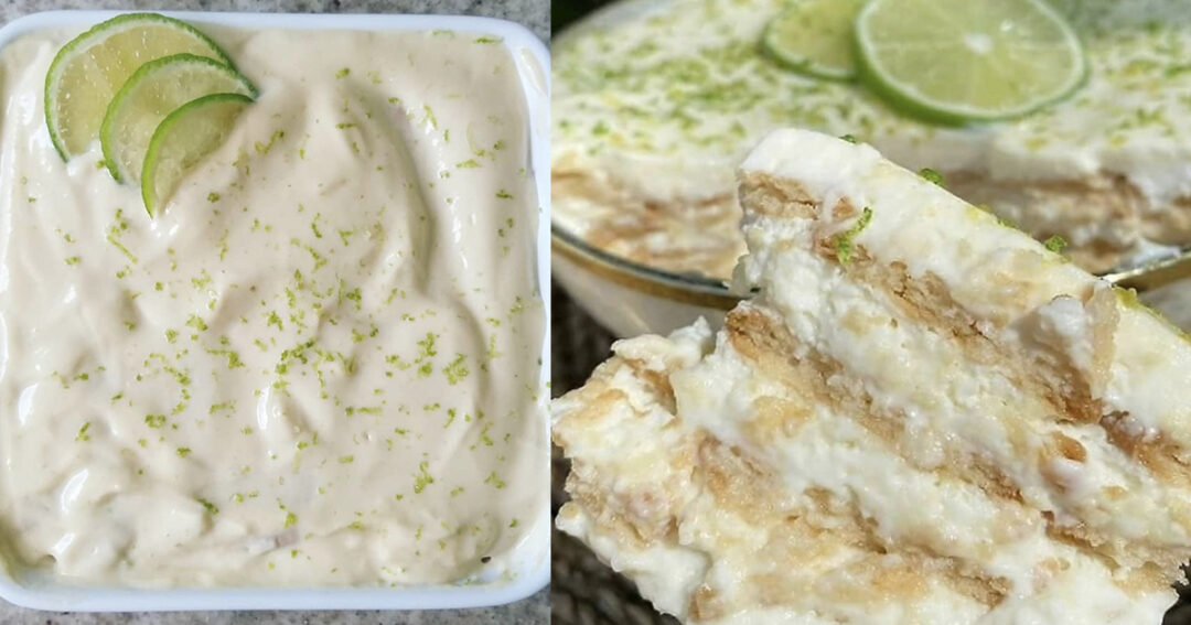 Receita de Pavê de Limão Fácil Biscoito Maizena ou Champagne
