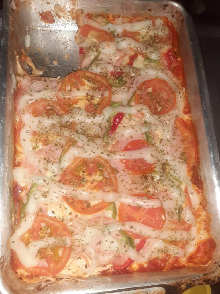 Receita de Pizza de Frango Fácil! Melhor Receita!